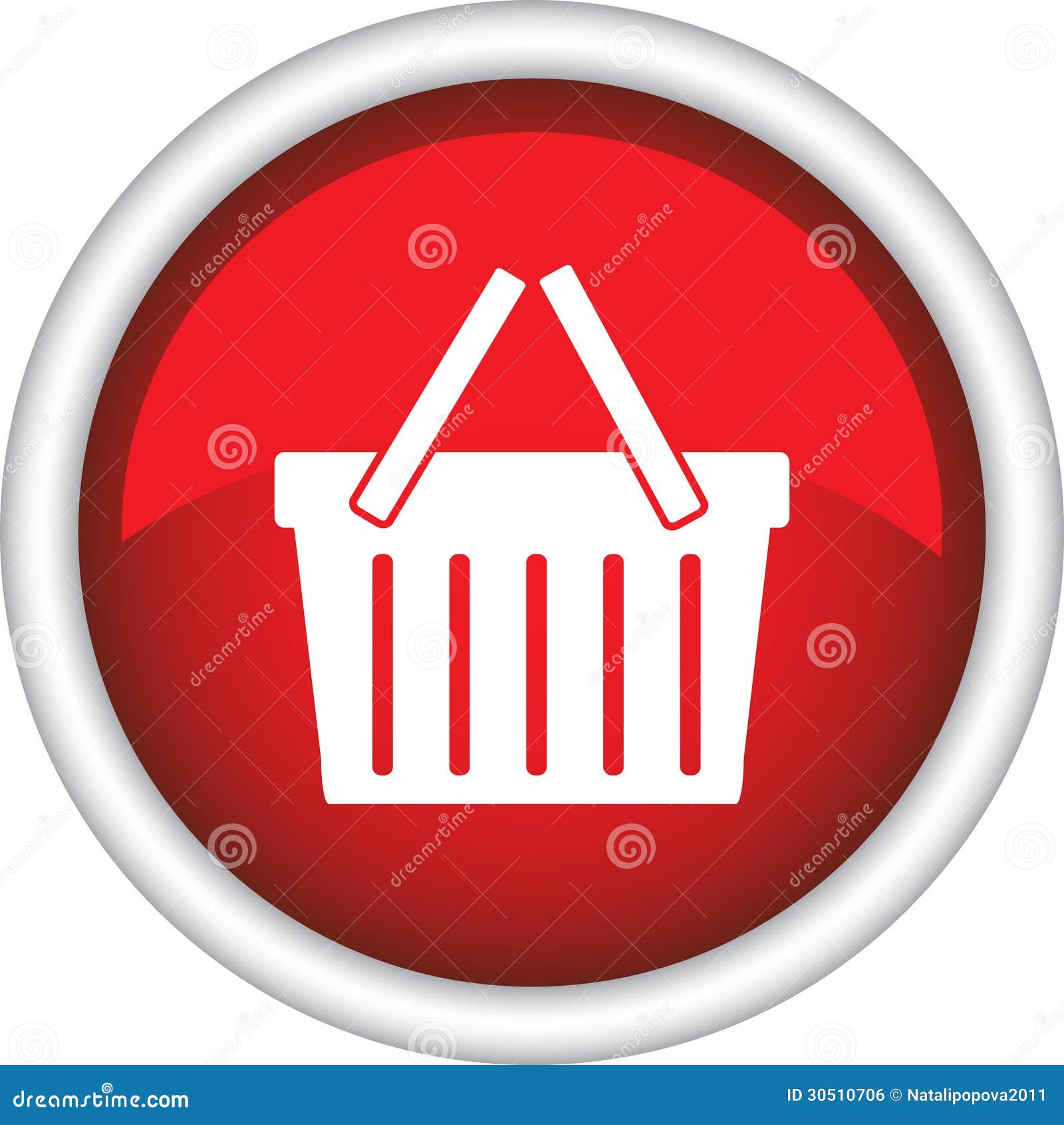 Round Sign with a Picture of the Basket Stock Photo - Image of area ...