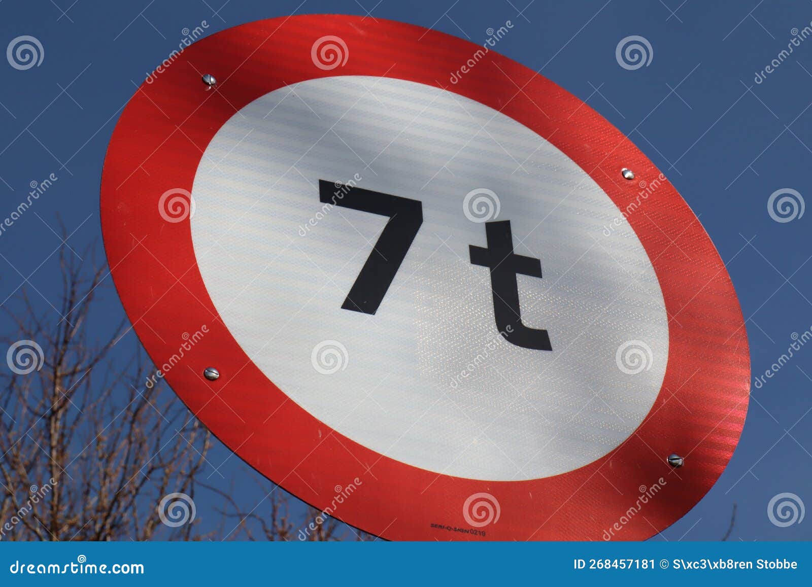 Round Sign with Red Edge and Black Text Stock Image - Image of sign ...