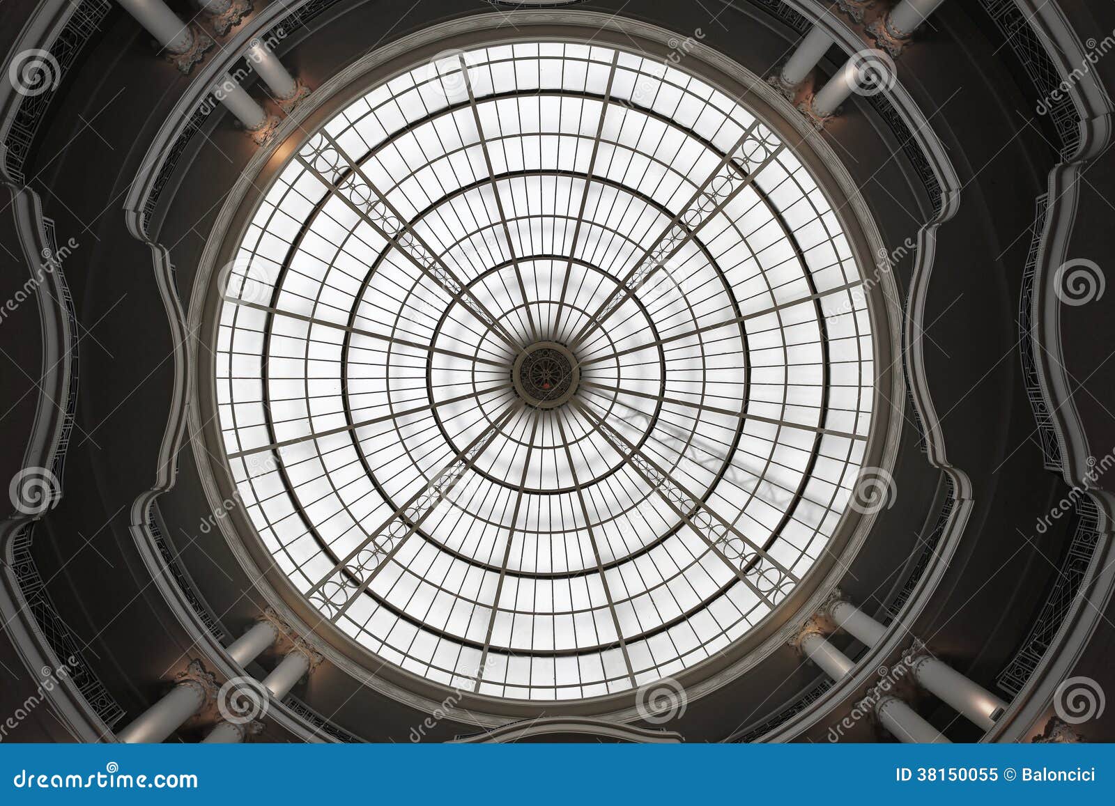 Round skylight stock image. Image of window, windows - 38150055