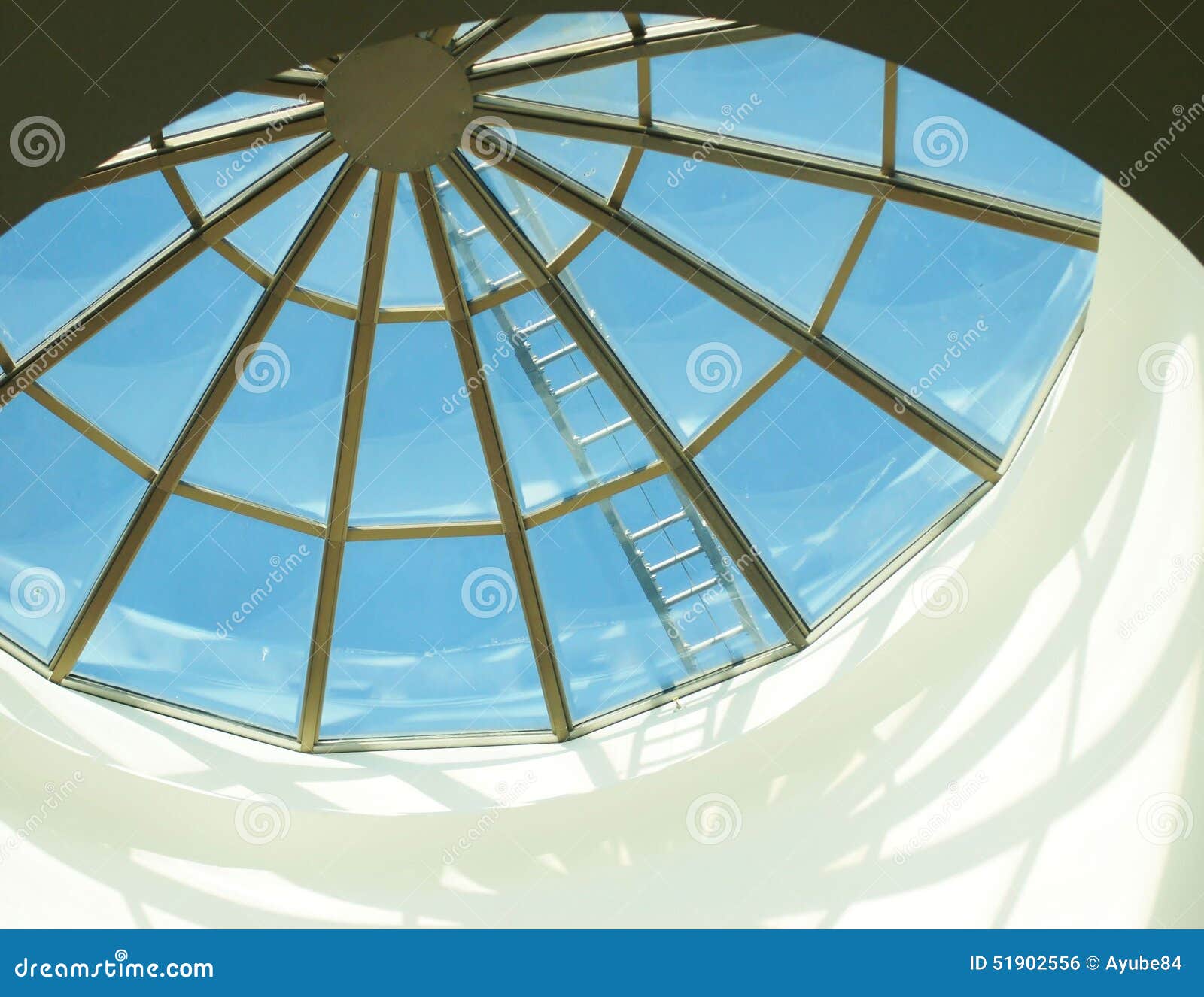 Round Skylight stock photo. Image of round, cupola, black - 51902556