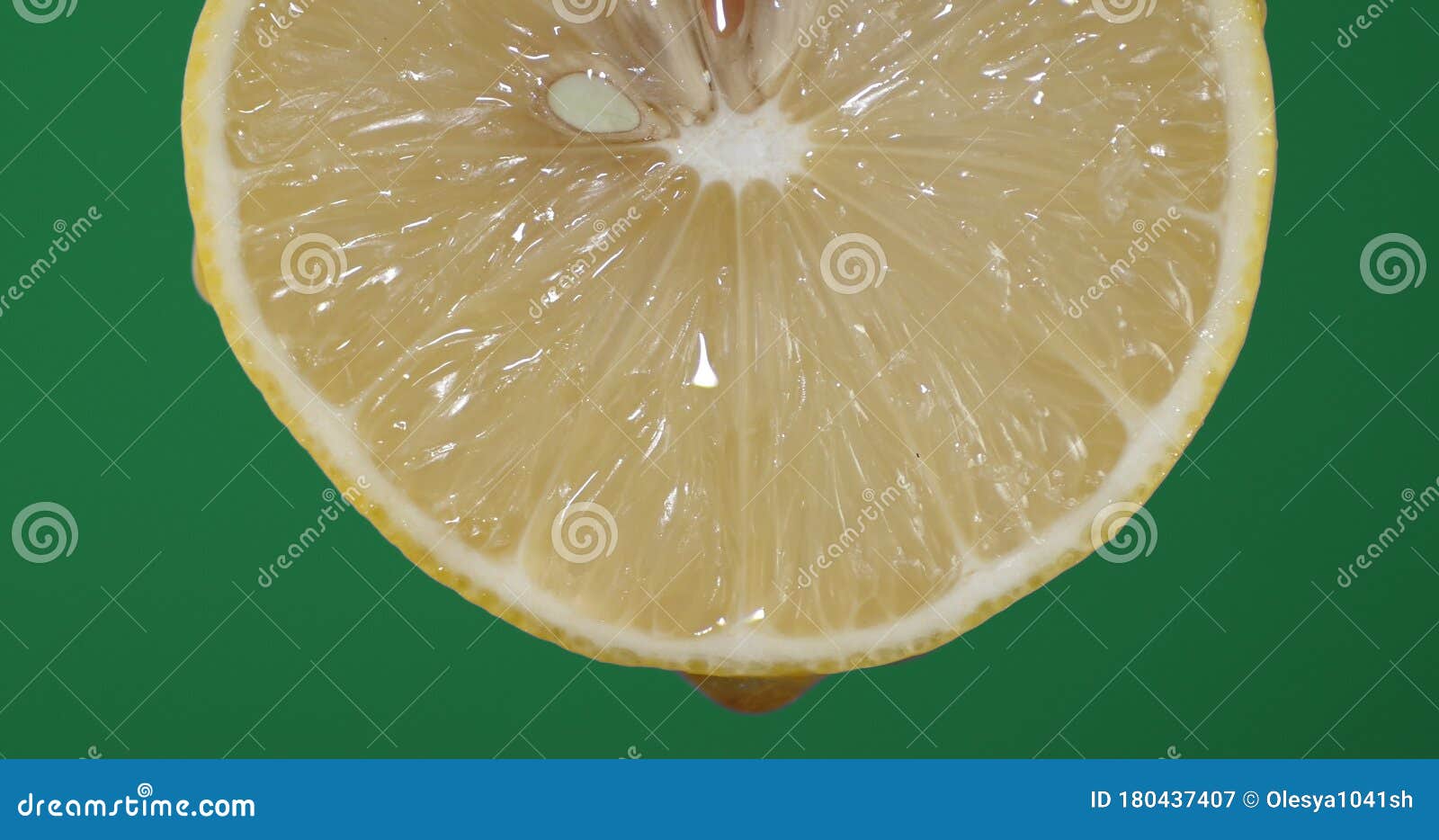 With a Round Slice of Lemon Falling Drop of Juice. Stock Video - Video ...