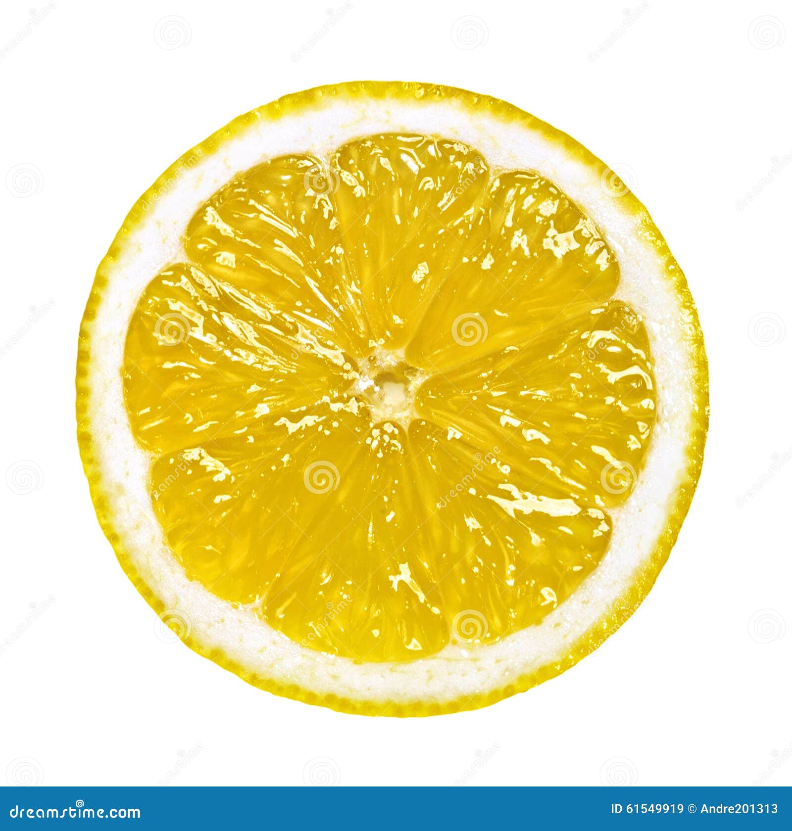 Round Slice of Lemon Isolated Stock Image - Image of ingredient, drink ...