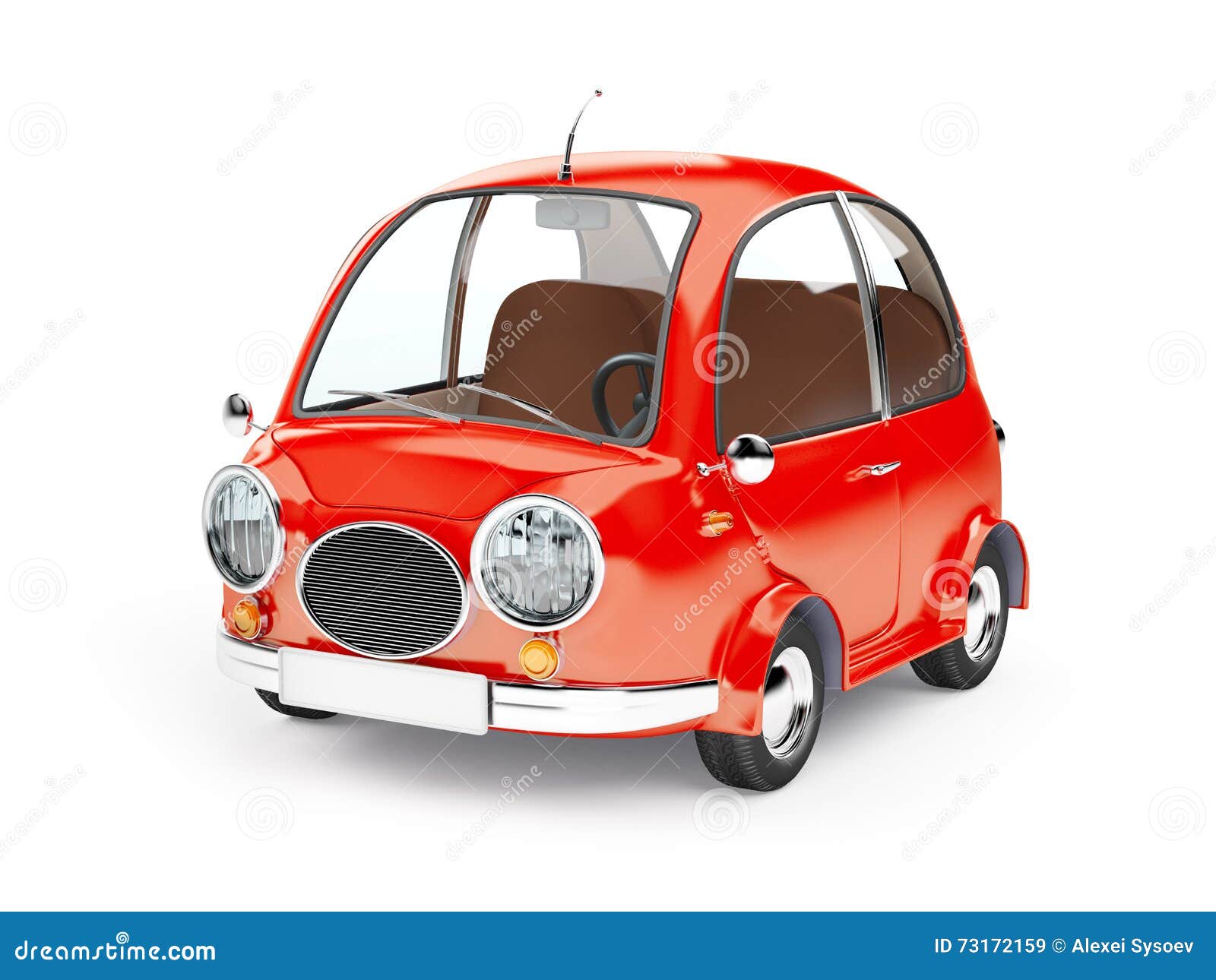 Round small car stock illustration. Illustration of elder - 73172159