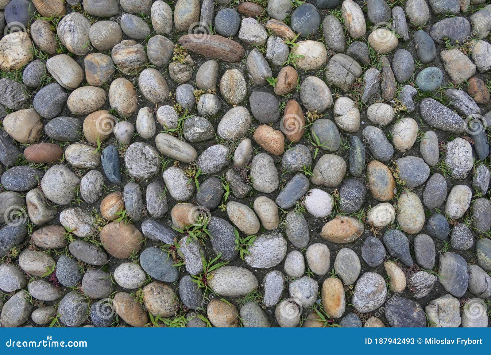 Round Small Stones Create an Original Design Stock Image - Image of ...