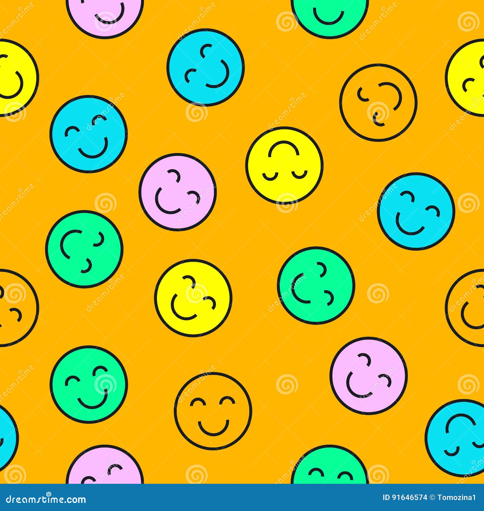 Round smileys stock vector. Illustration of background - 91646574