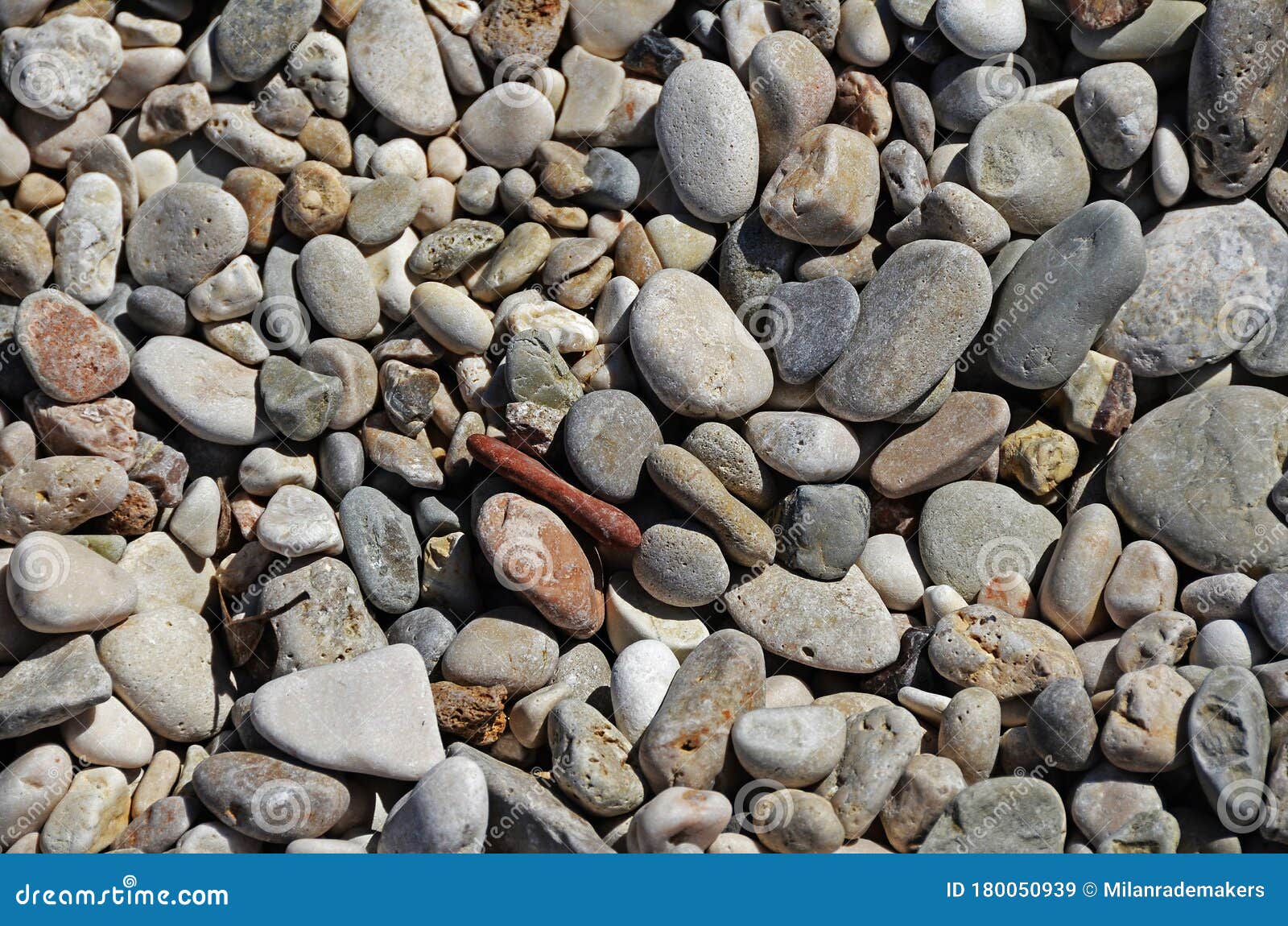 Round Smooth Pebble Stones Texture in Close Up Stock Image - Image of ...