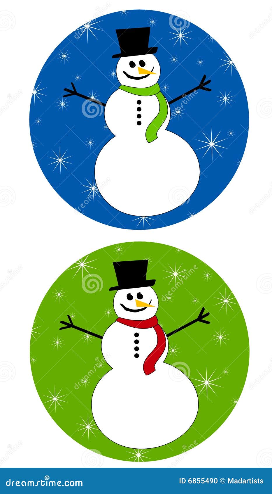 Round Snowman Icons stock illustration. Illustration of graphic - 6855490