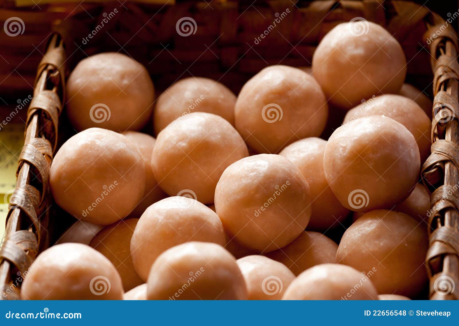 Round soap balls in basket stock photo. Image of wellbeing - 22656548