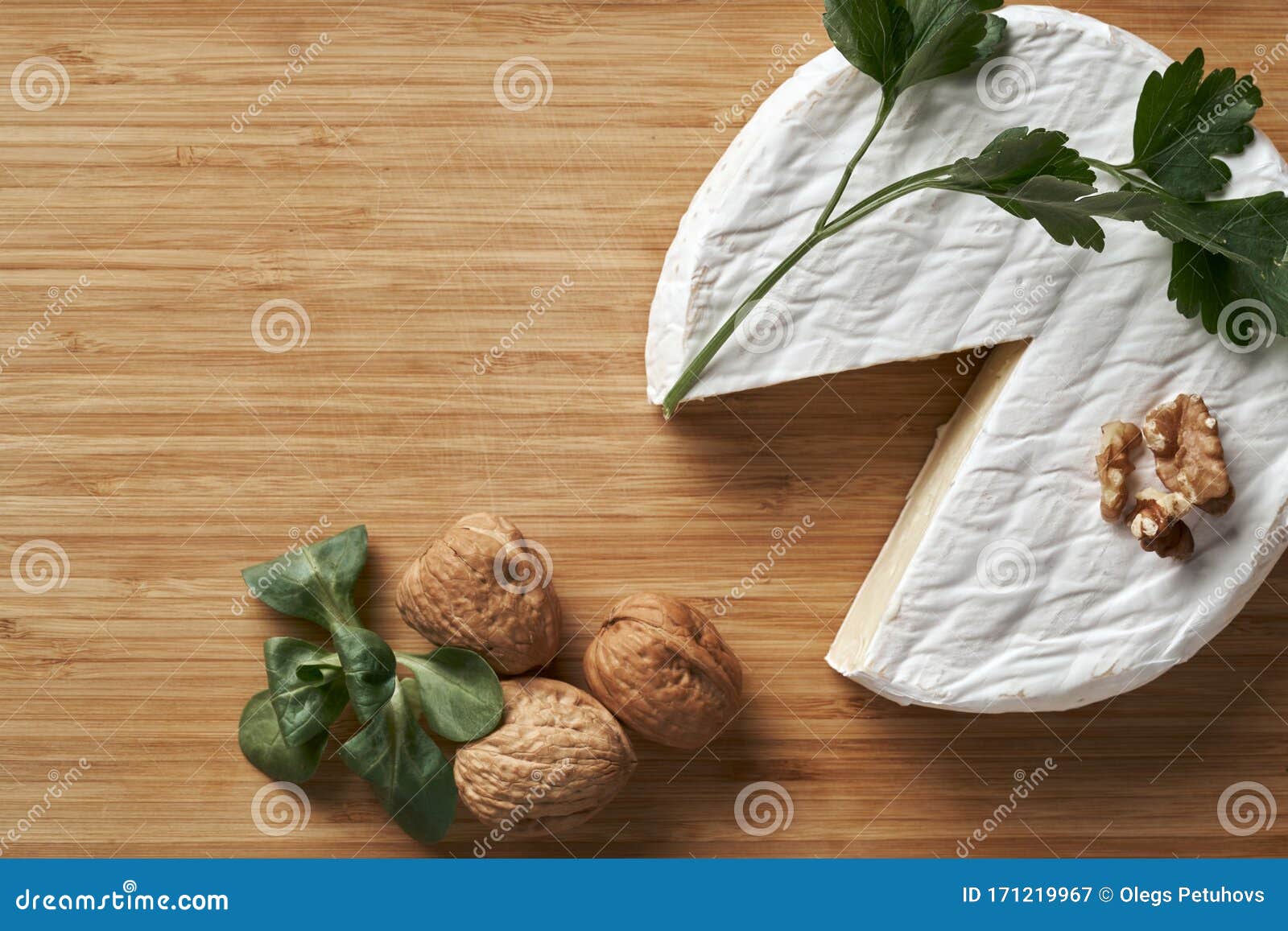 Round Soft Cheese, with a Section Cut Stock Image - Image of gourmet ...