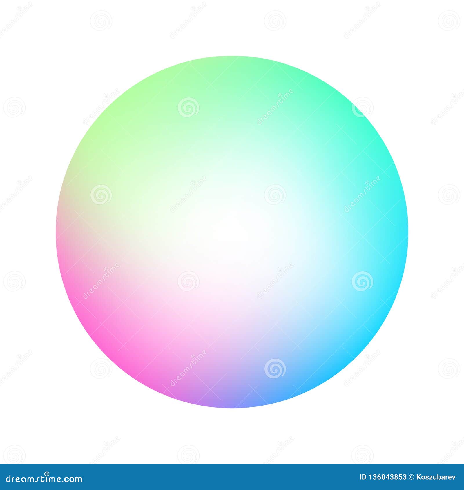 Round soft color gradient stock vector. Illustration of blend - 136043853