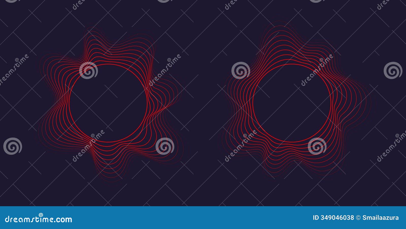 Round Sound Wave Frames, Circular Lines Pattern, Radial Curvy Shapes ...