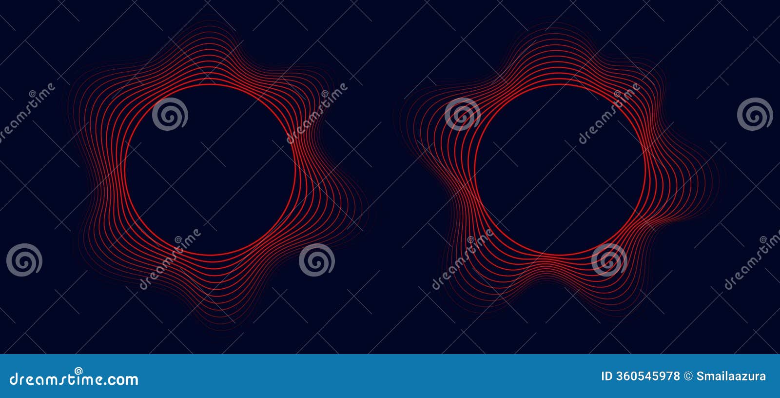 Round Sound Wave Icon. Circular Pulse Pictogram. Voice Message, Audio ...