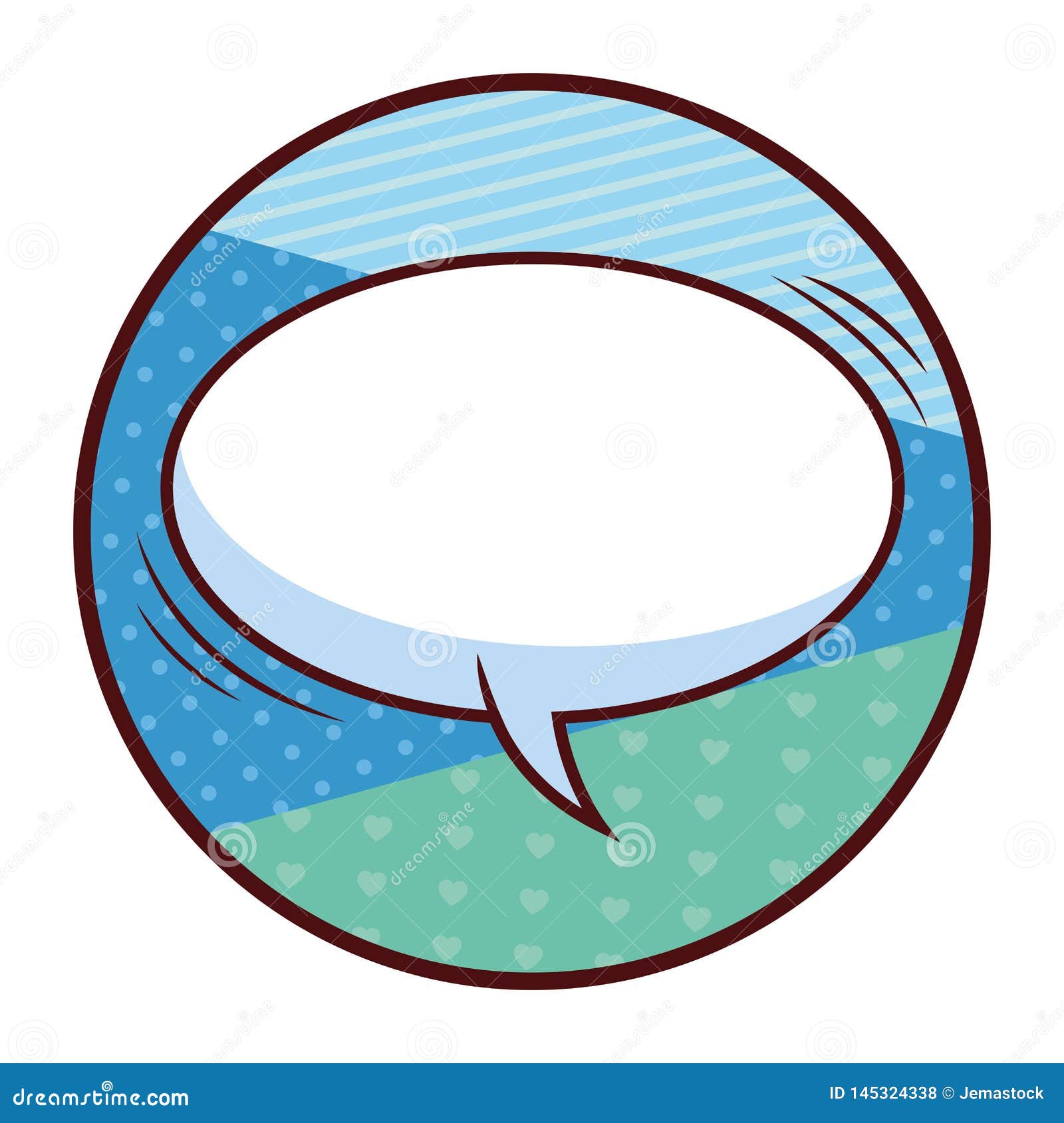 Round Speech Bubble Round Icon Stock Vector - Illustration of text ...