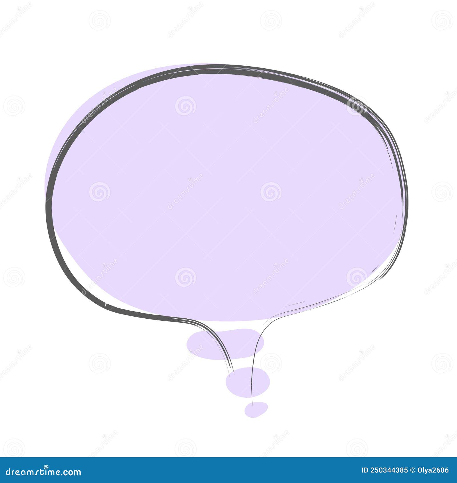 Round Speech Bubble in Linear Style Stock Vector - Illustration of icon ...