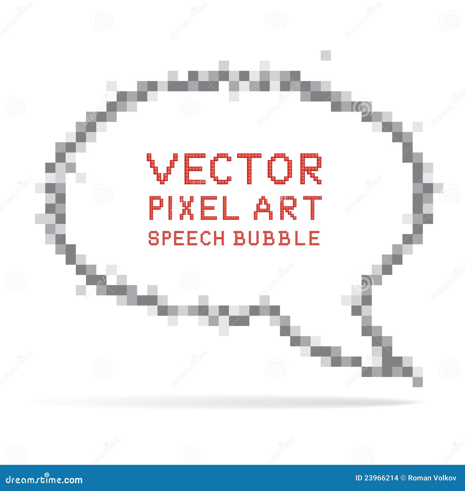 Round Speech Bubble in Pixel Art Style Stock Vector - Illustration of ...