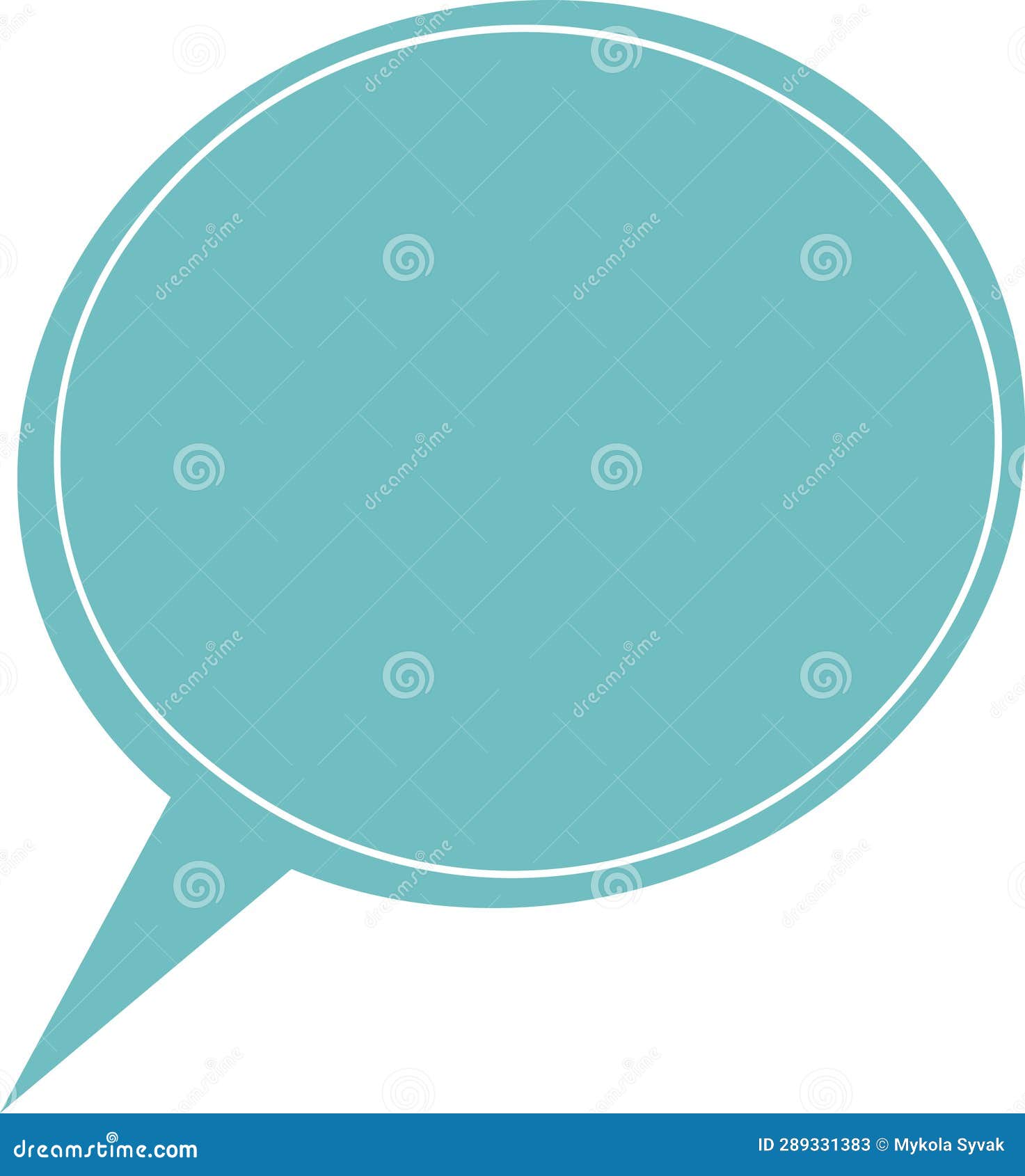 Round Speech Bubble stock vector. Illustration of design - 289331383