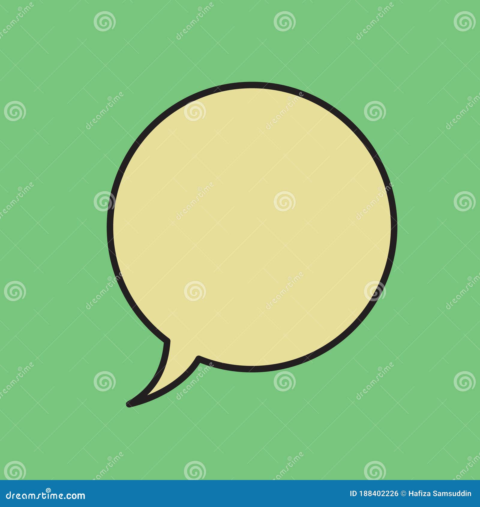 Round Speech Bubble. Vector Illustration Decorative Design Stock Vector ...