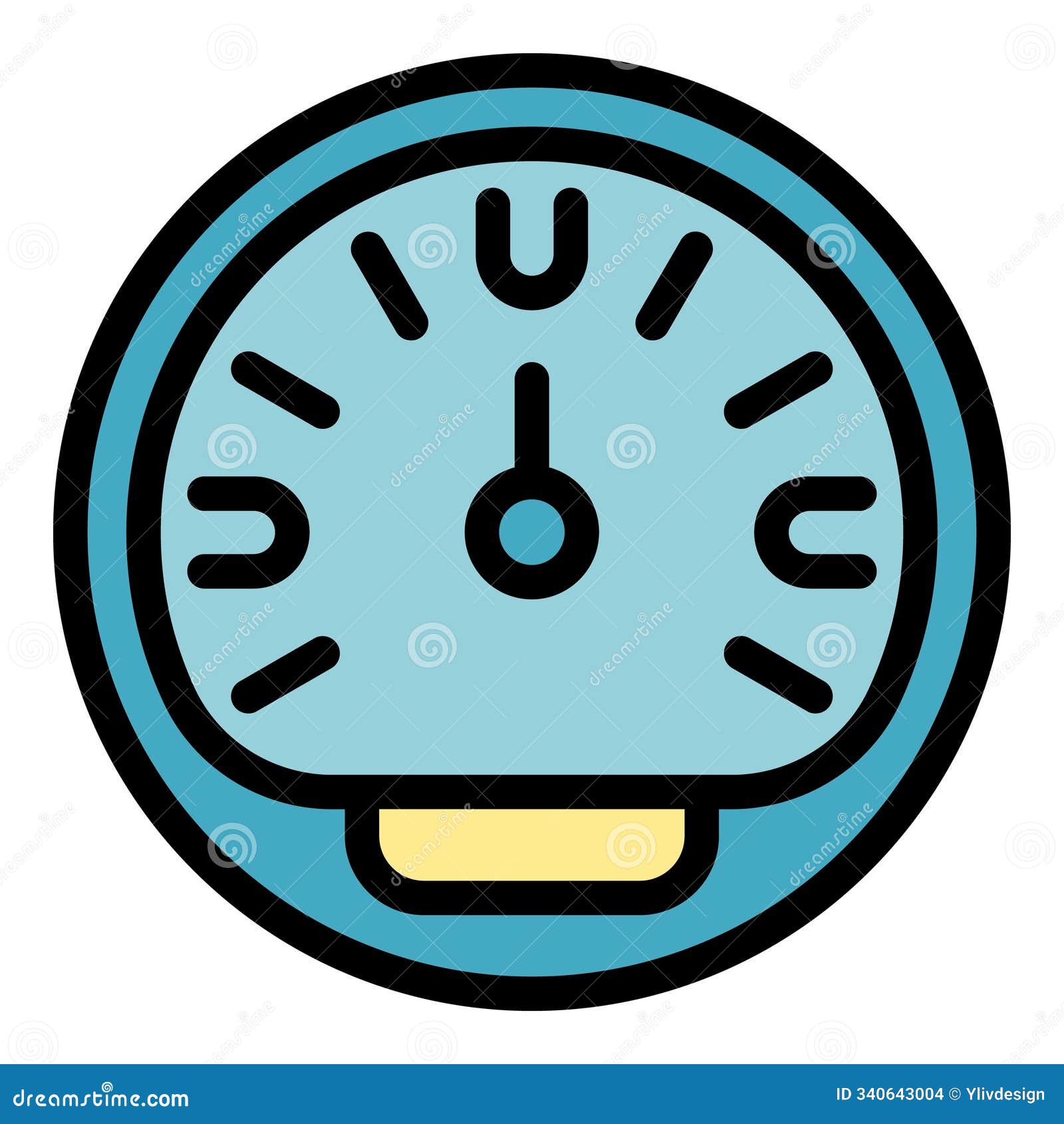 Round Speedometer. Colorful Tachometer Gauge For Car Dashboard Stock ...