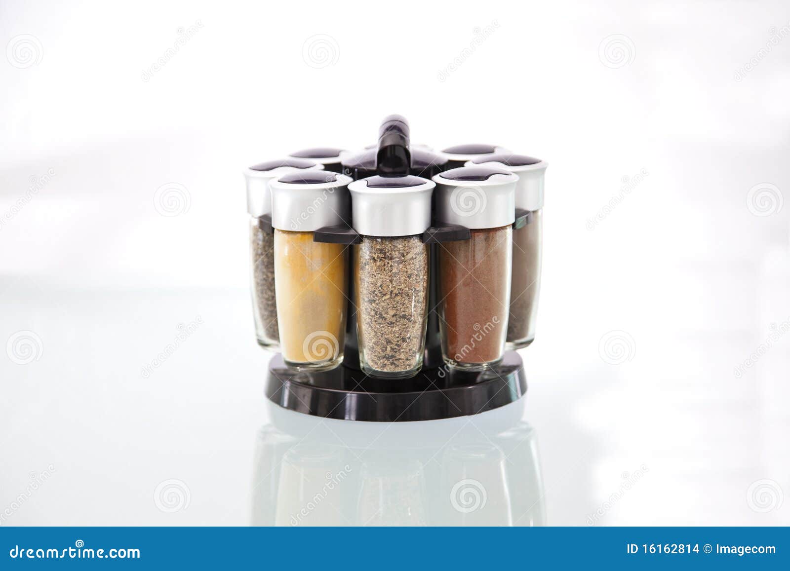 Round Spice Rack stock photo. Image of jars, glass, organized - 16162814