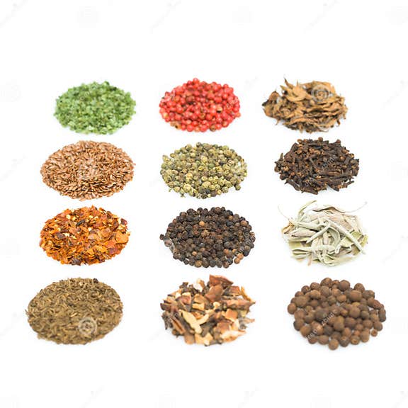 Round spices stock photo. Image of composite, leaf, closeup - 28006078