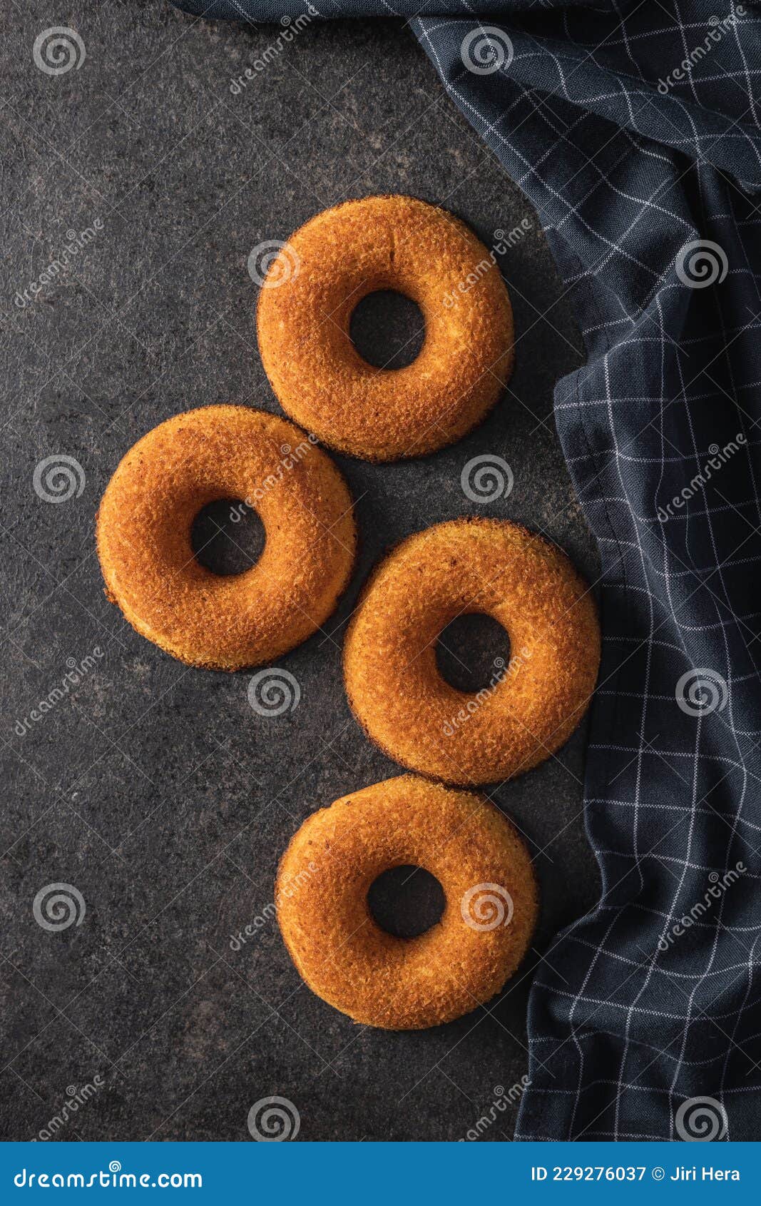 Round Sponge Cake Dessert. Sweet Donut Stock Image - Image of black ...