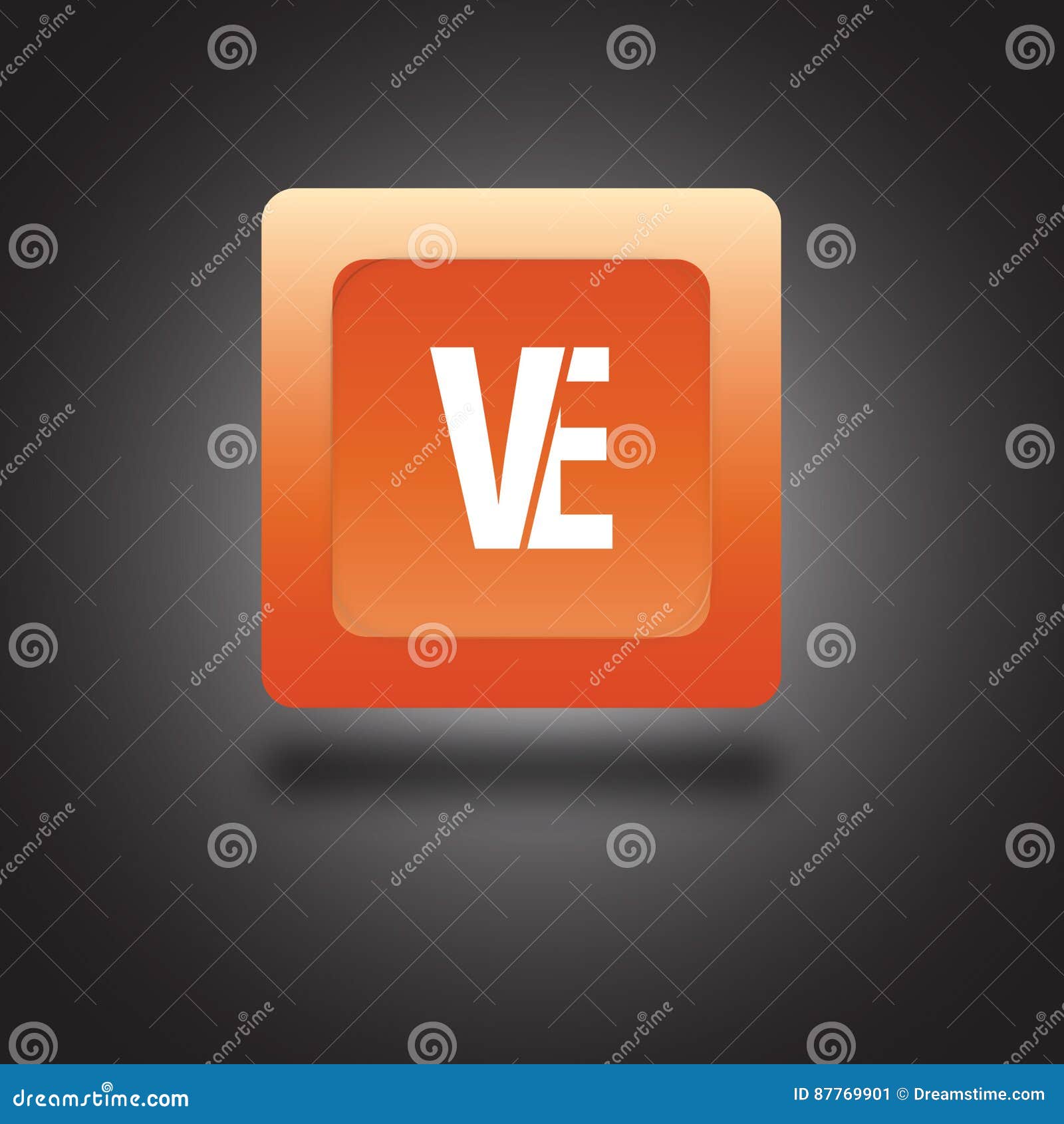 Round Square Colorful Logo or Icon Stock Illustration - Illustration of ...