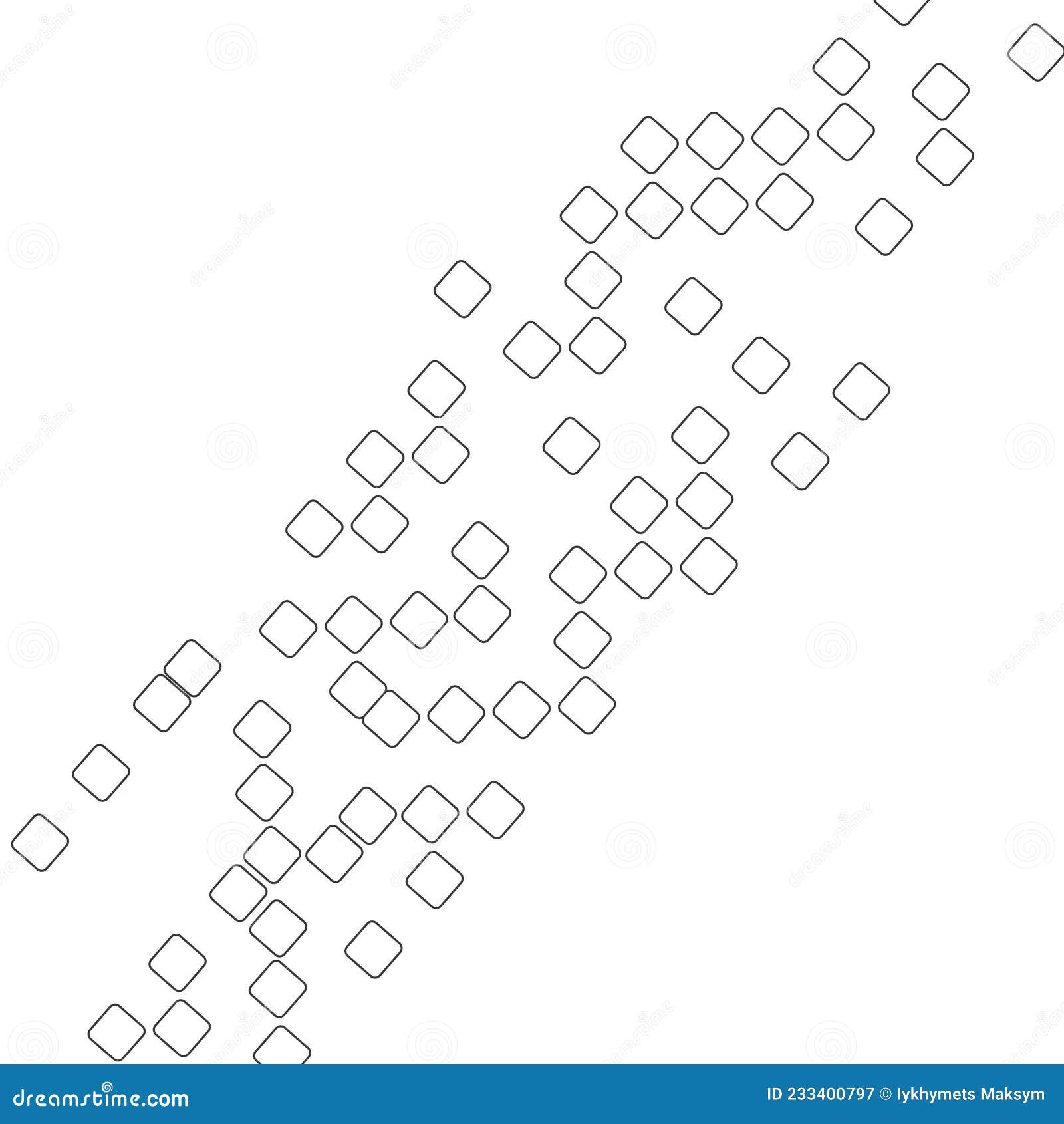 Round Square Geometric Pattern on White Background Stock Vector ...