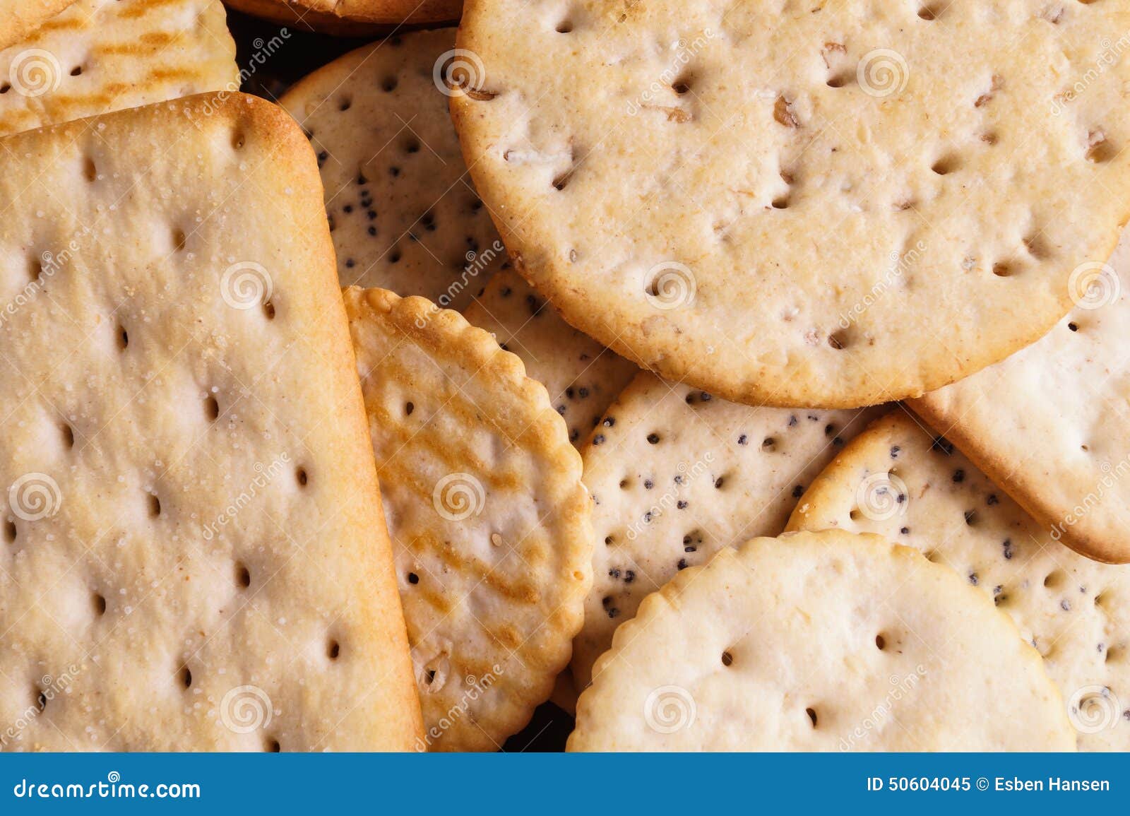 Round and Square Salty Crackers Stock Image - Image of cookie, cracker ...