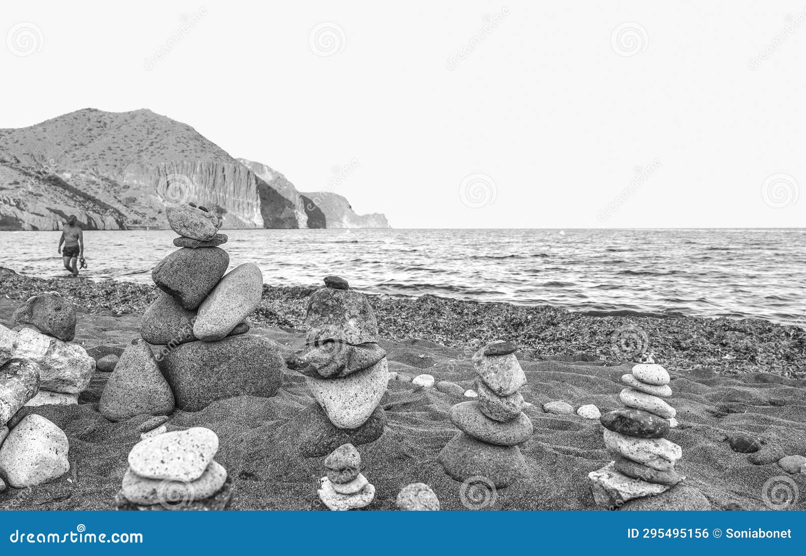 Round Stacked Stones on the Shore Editorial Photo - Image of therapy ...