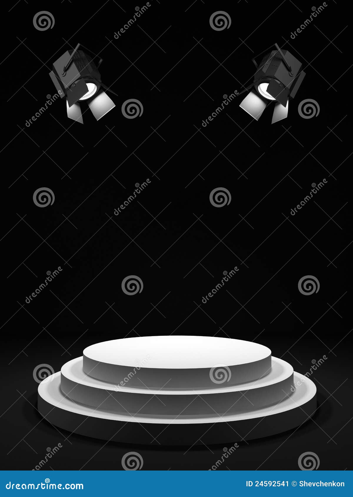 Round stage stock illustration. Illustration of hall - 24592541