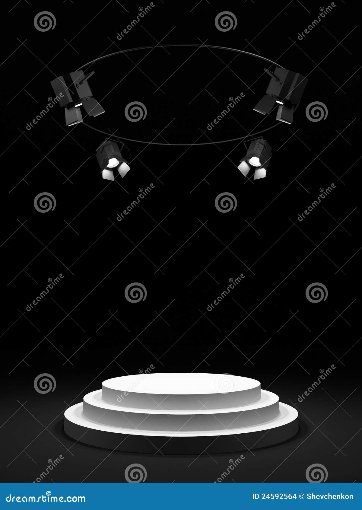 Round stage stock illustration. Illustration of concert - 24592564
