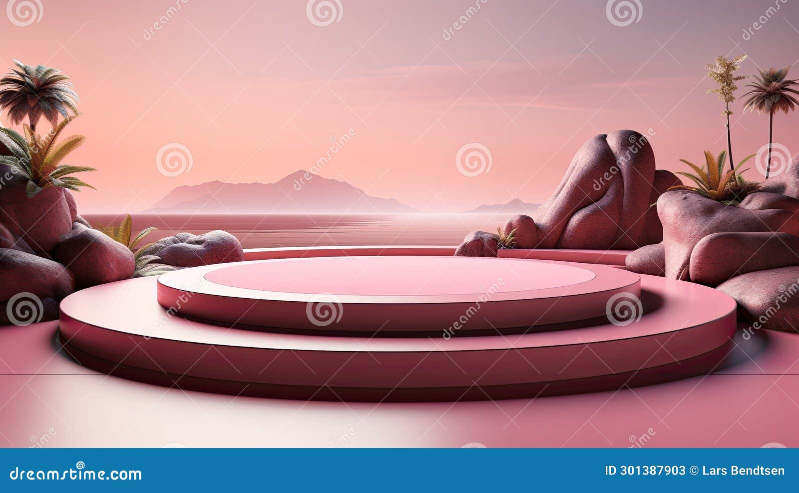 Round Stage Platforms for Product Showcase - AI Generated Stock ...