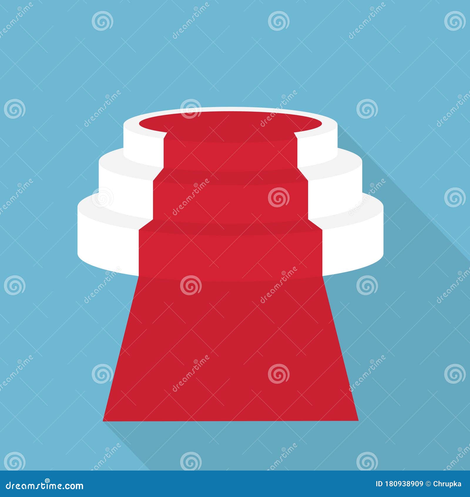 Round stage podium icon stock vector. Illustration of show - 180938909