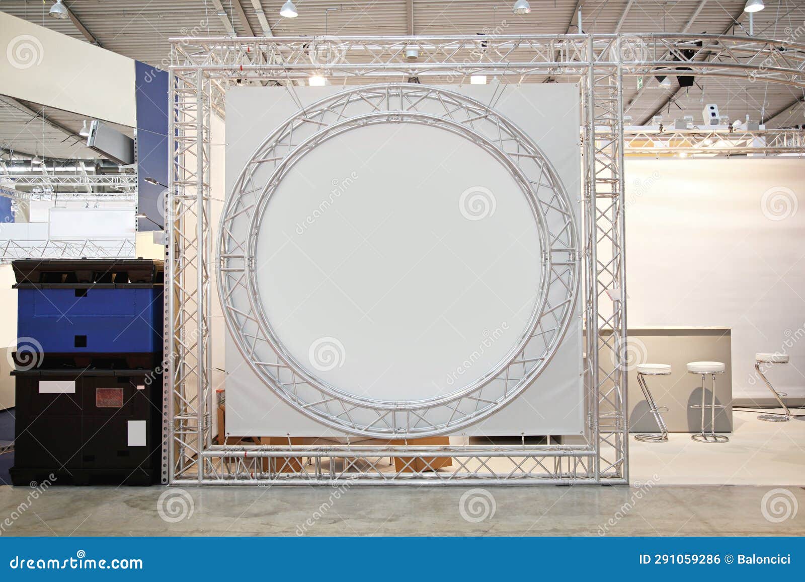 Round Stage Truss stock photo. Image of support, fair - 291059286