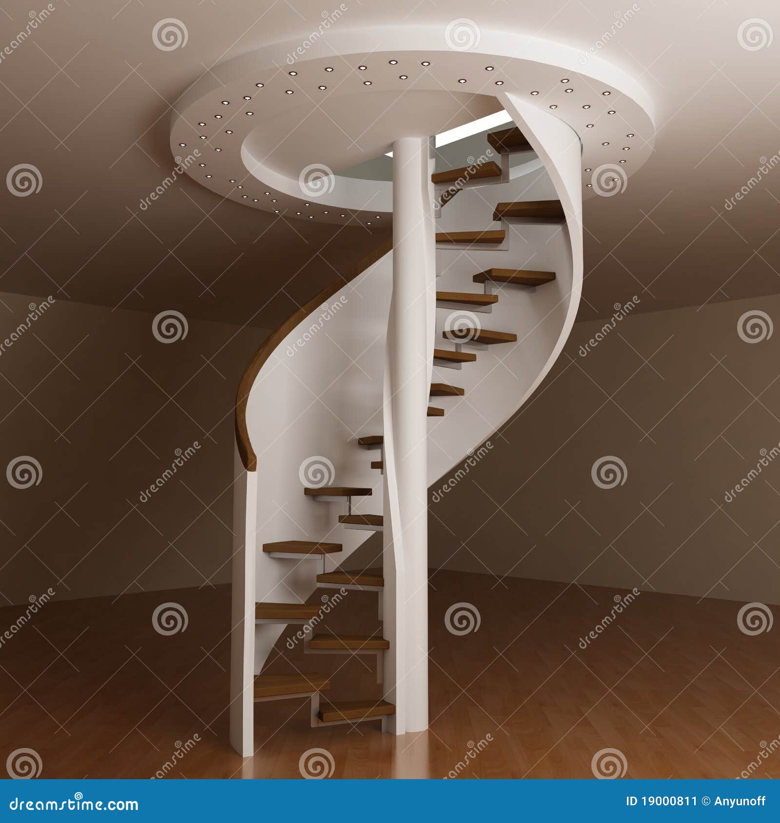 Round Stair Stock Image - Image: 19000811