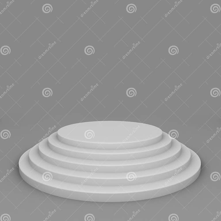 Round steps podium stock illustration. Illustration of background ...