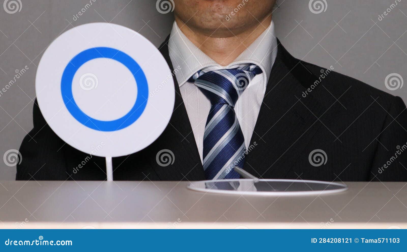 Round Stick and Businessman Stock Image - Image of approve, answer ...