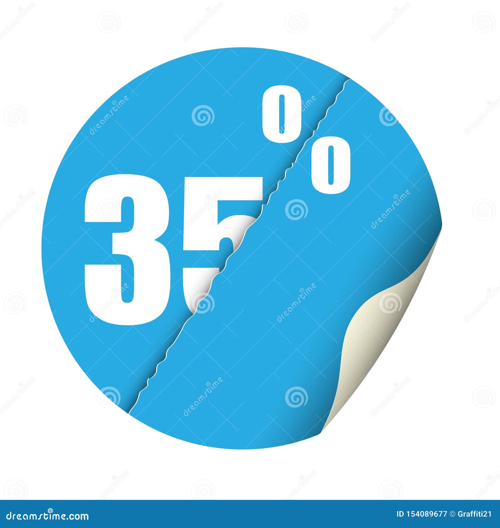 Round Sticker Percent Discount. Modern Vector Illustration. Stock ...