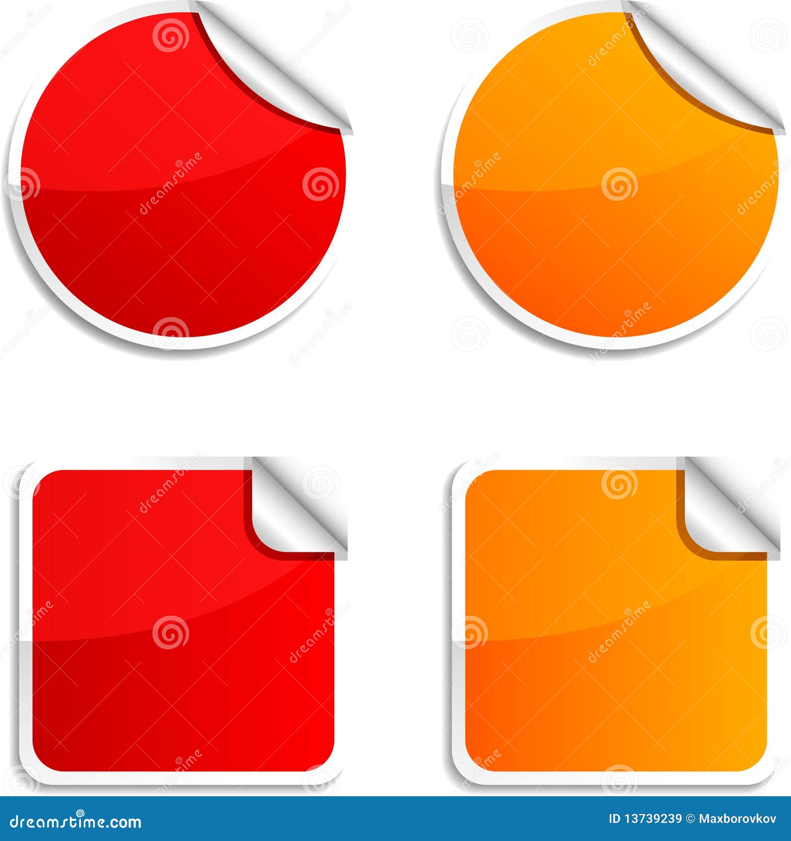Round stickers. stock vector. Illustration of icons, round - 13739239