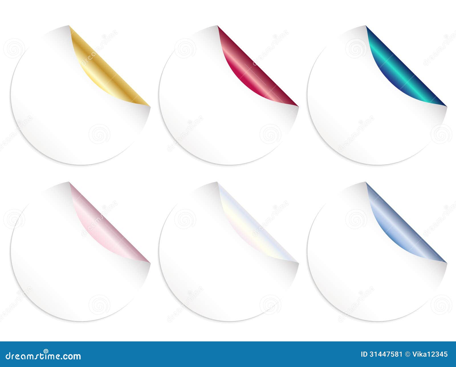 Round stickers stock vector. Illustration of round, promotion - 31447581