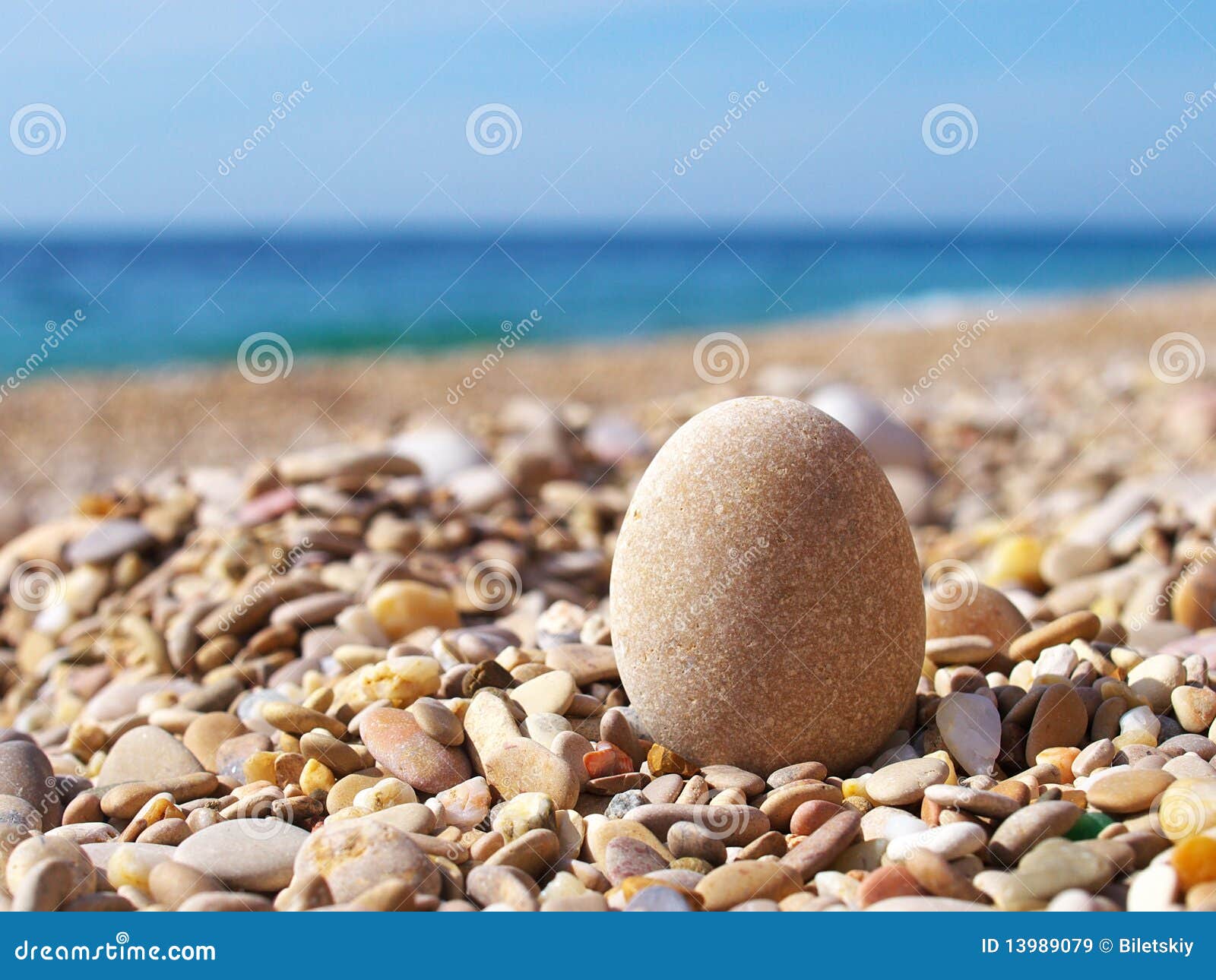 Round Stone Paving. Natural Stone Masonry Top View. Seaside Pebble ...