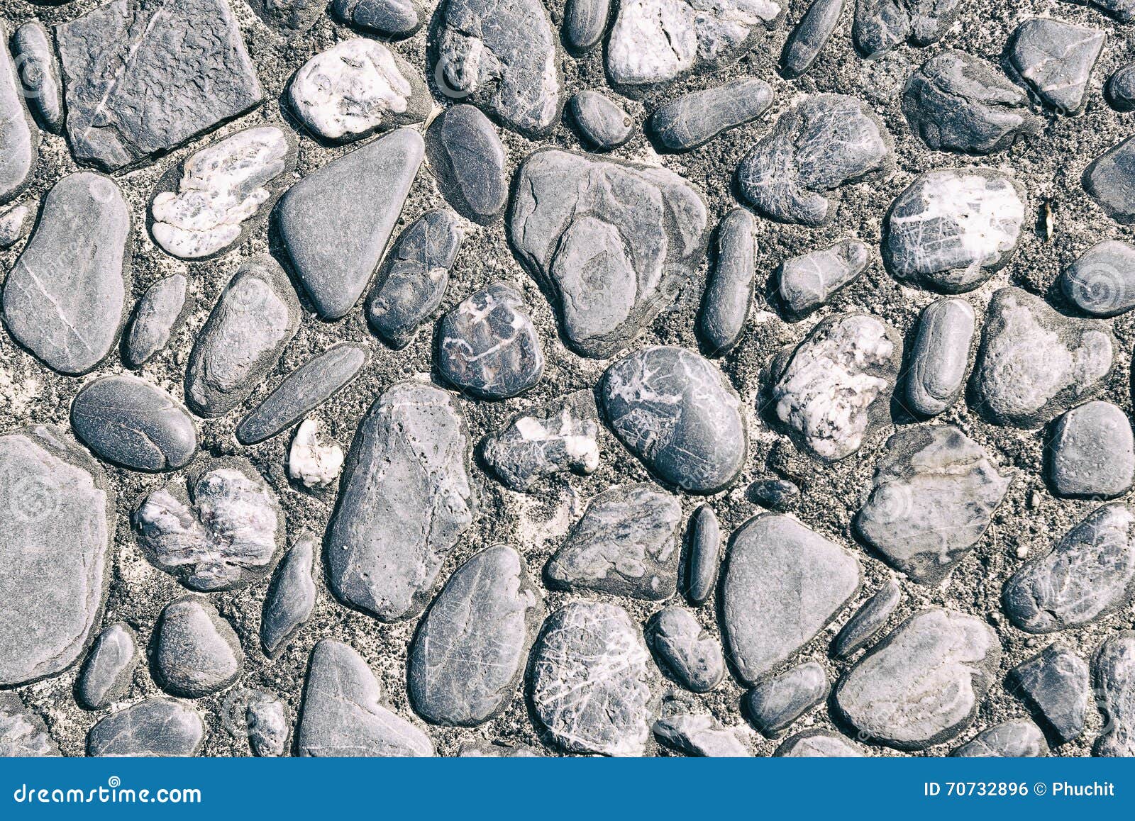 The Round Stone at the Cement Floor Stock Photo - Image of decoration ...