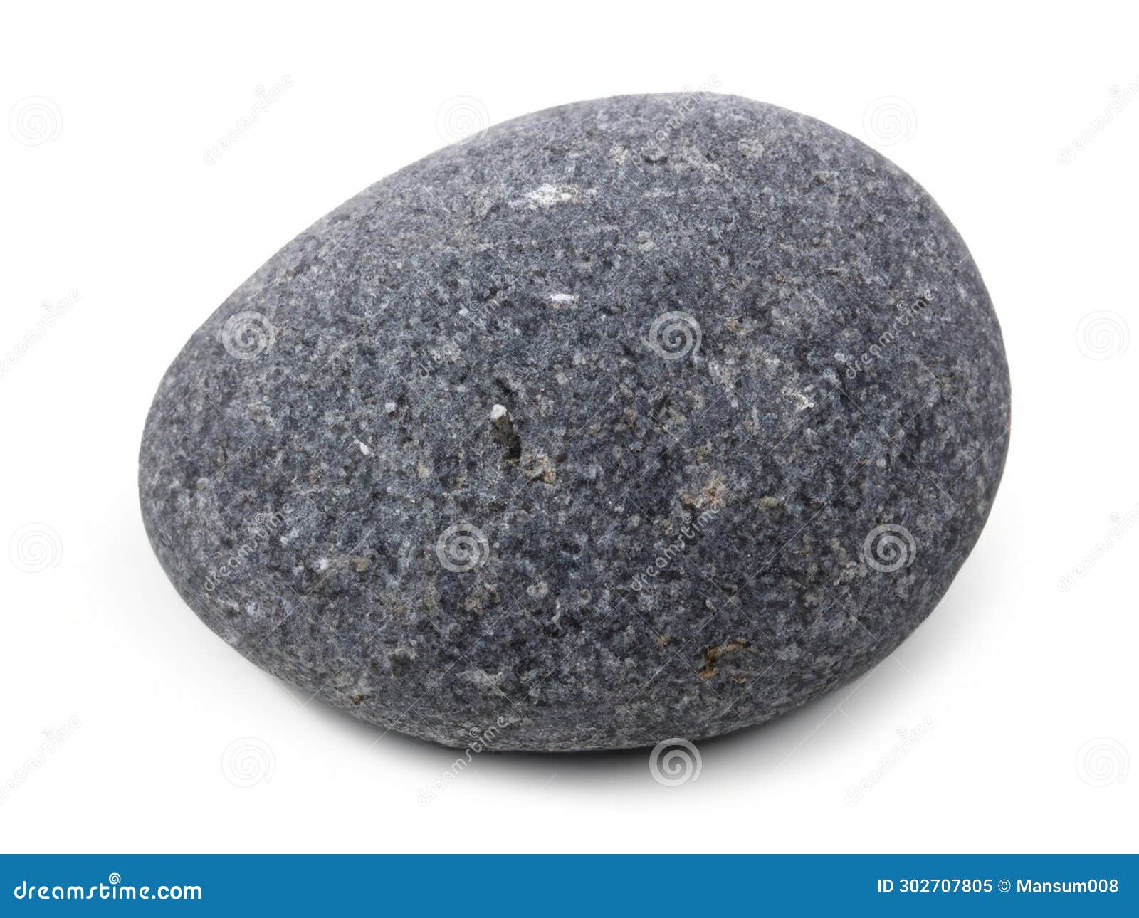 Round Stone Isolated on White Background Stock Image - Image of macro ...