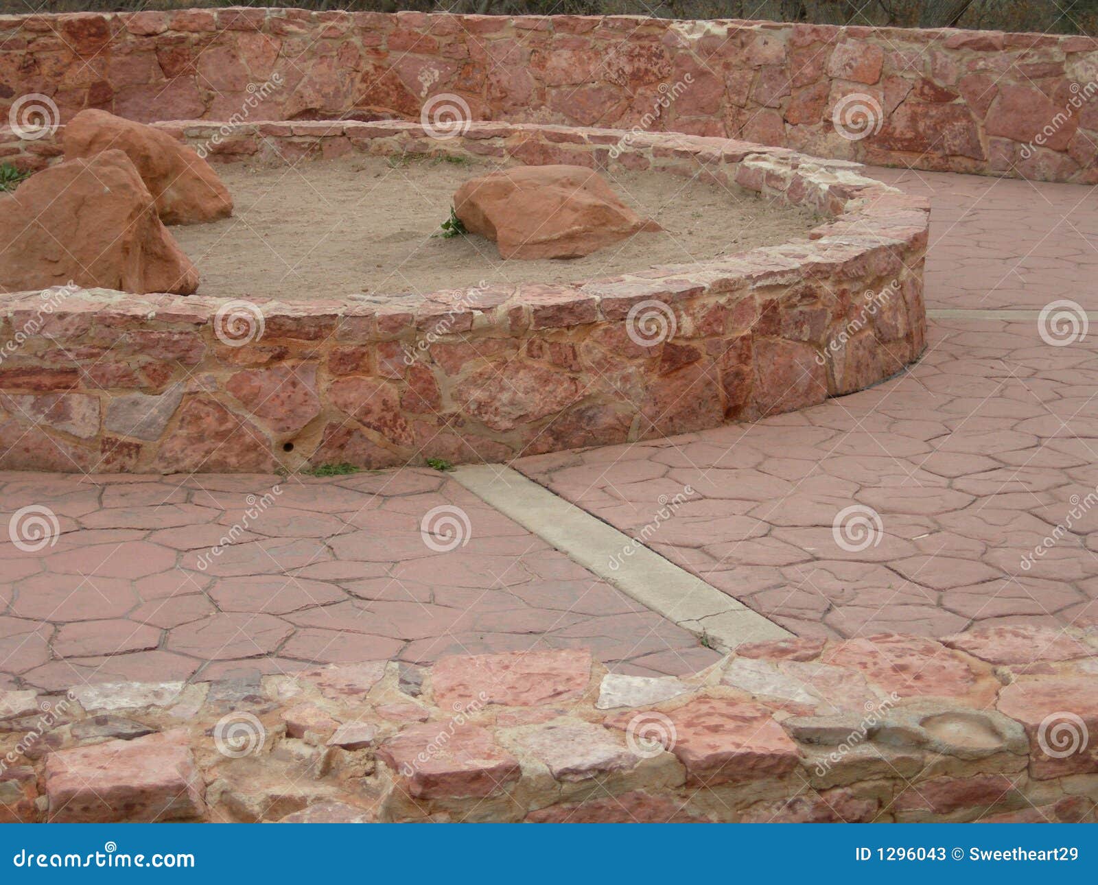 Round stone path stock image. Image of brown, circle, stone - 1296043
