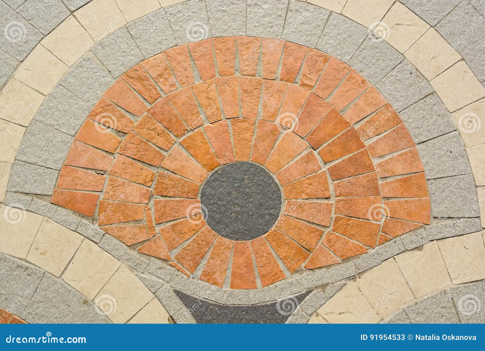 Round Stone Pavement Pattern Stock Image - Image of cobble, mosaic ...