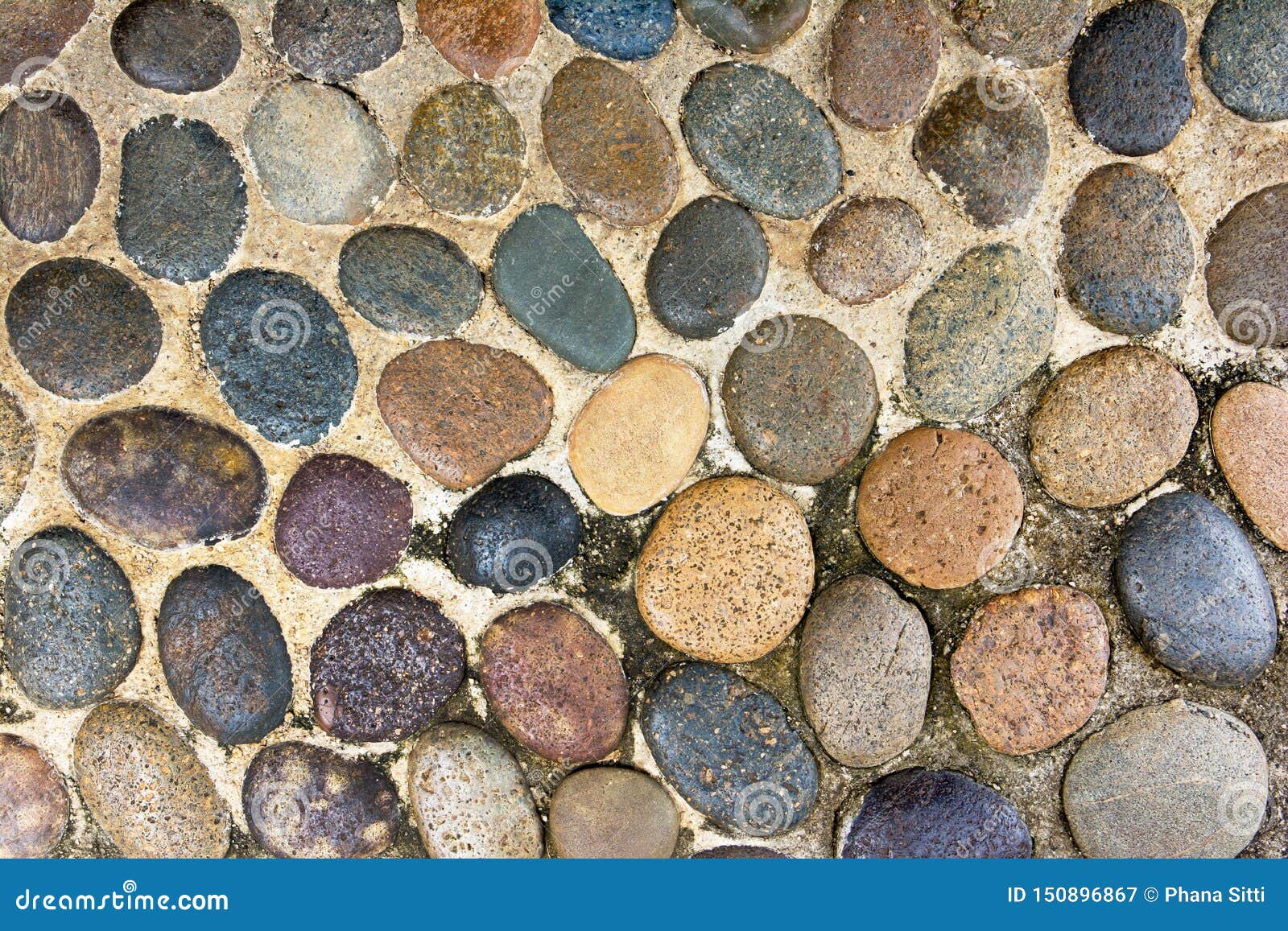 Round Stone Rock Floor Texture Background Stock Image - Image of circle ...