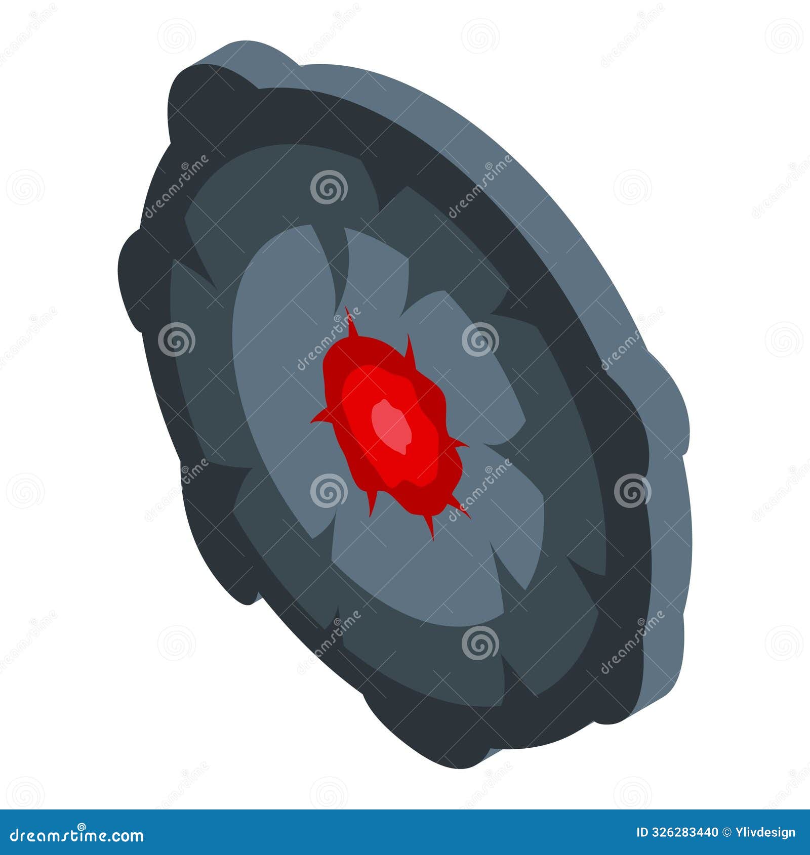 Stone Shield Isolated On Transparent Background Stock Photo ...