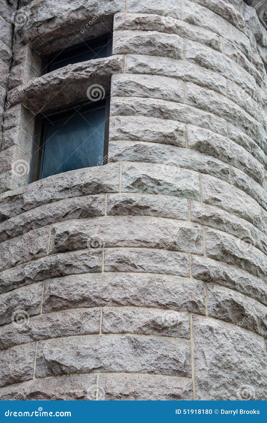 Round Stone Tower stock photo. Image of round, window - 51918180