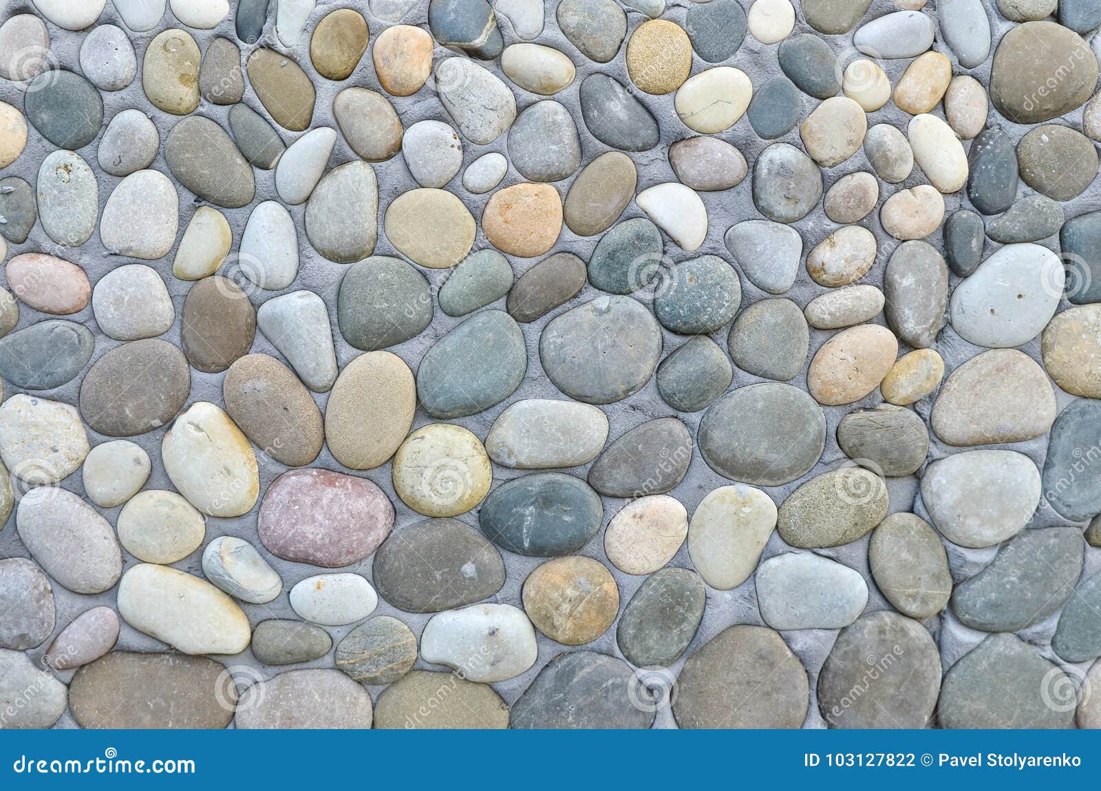 Round stones stock photo. Image of cobblestone, architectural - 103127822