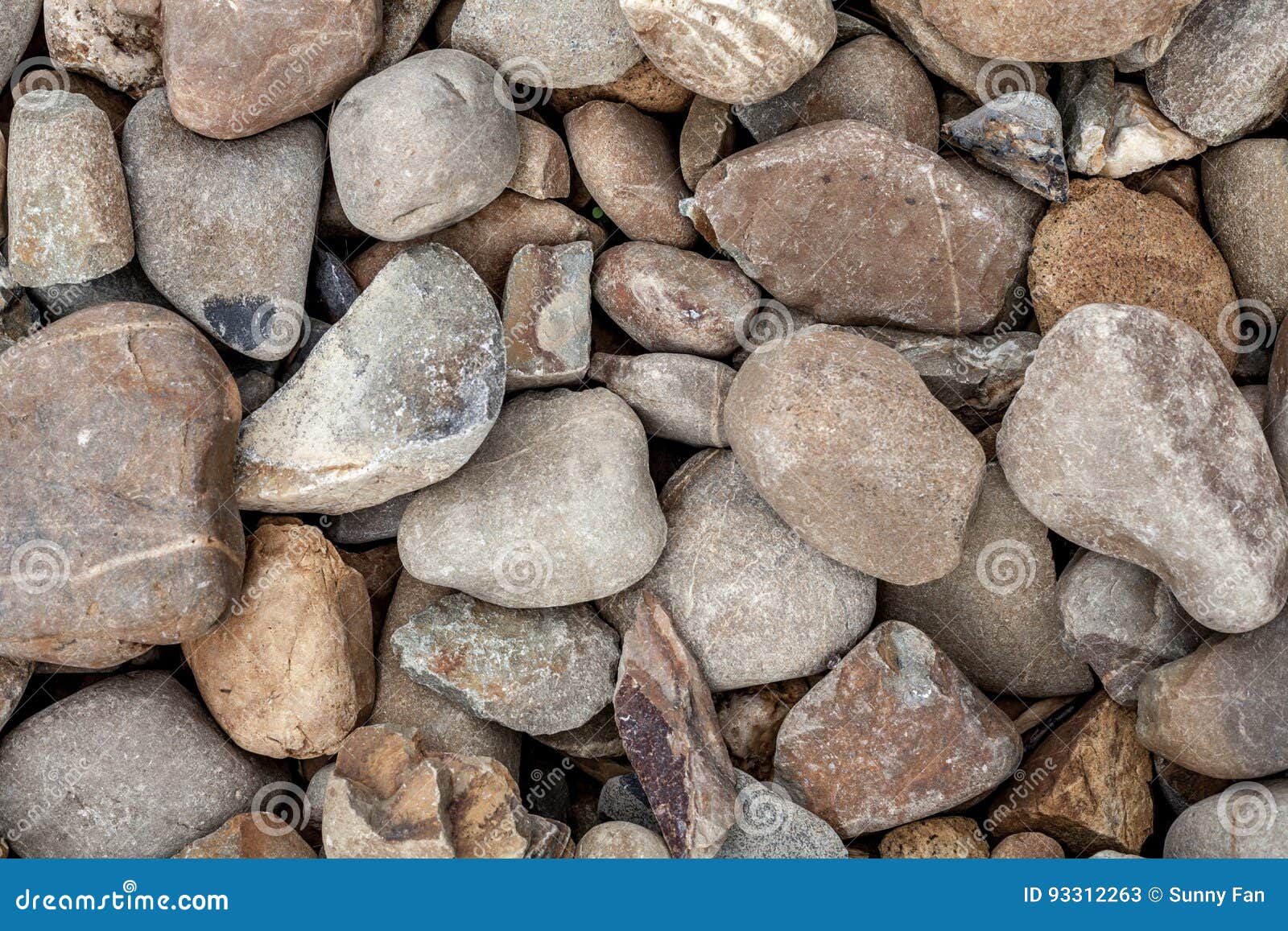Round Stones by the River Bank Stock Image - Image of abstract, brown ...